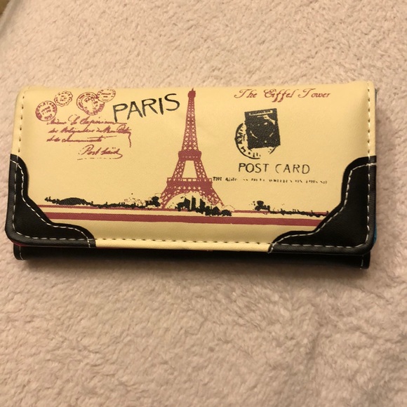 Bags | Paris Themed Wallet | Poshmark